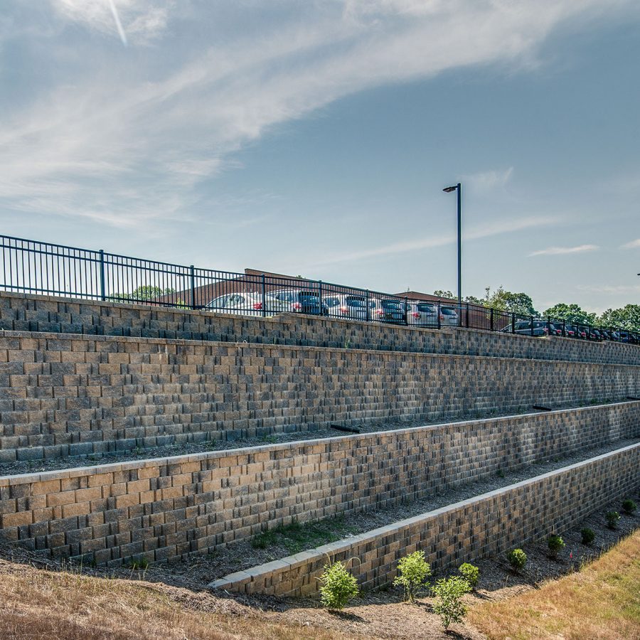 Commercial Retaining Walls | Raleigh NC | Vertical Walls