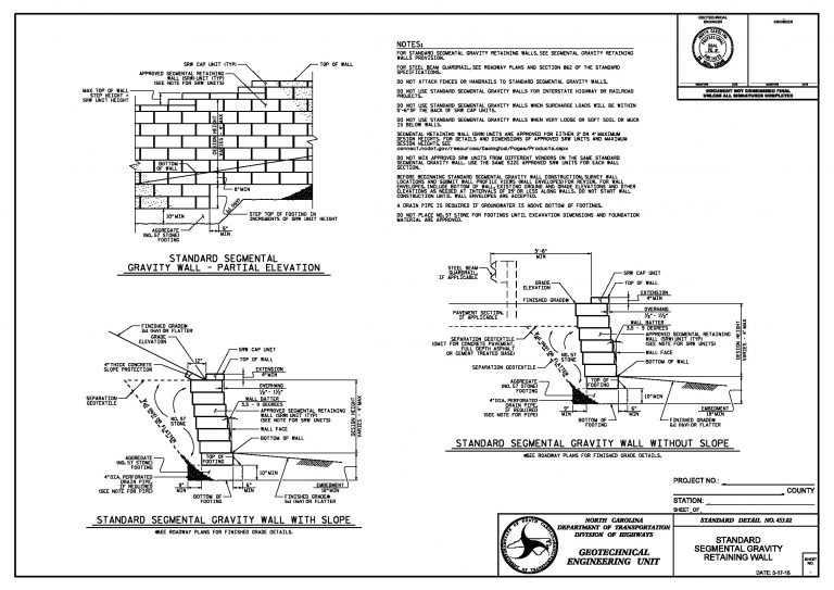 NCDOT - Vertical Walls